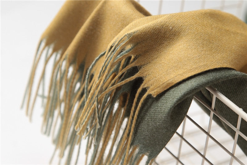 Cashmere headscarf in Golden Harvest – in2scarves